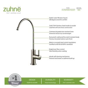 Zuhne Food Grade Stainless Steel RO Compatible Single Lever Water Filtration Faucet