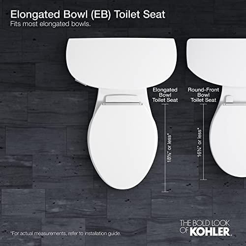 KOHLER 75796-0 Cachet Toilet seat, Elongated, White