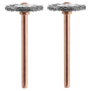 dremel 530-02 stainless steel brushes (2 pack), 3/4" diameter