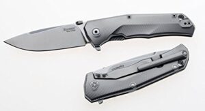 lion steel tre titanium framelock gray