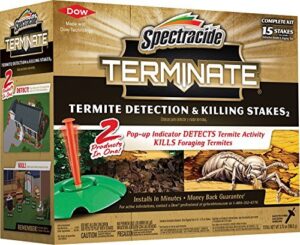 spectracide terminate termite detection and killing stakes 15 count