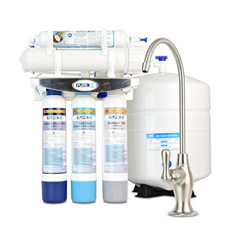 PureT E3RO550-EZ Slim Reverse Osmosis Water Filter System - 50 Gallons Per Day