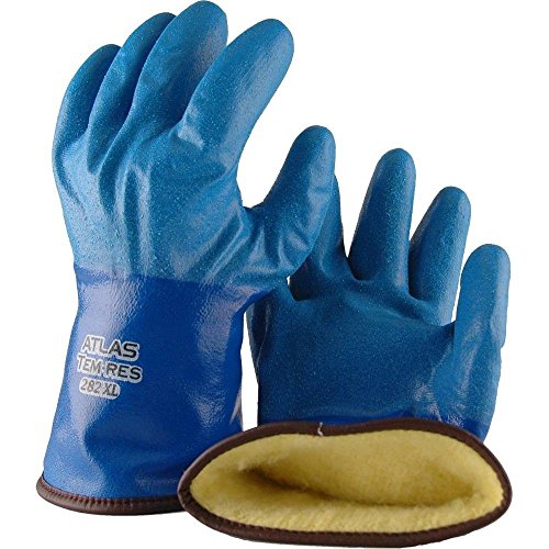 Showa Best 282 Atlas TEMRES Insulated Gloves, Waterproof/Breathable TEMRES Technology, Oil Resistant Rough Textured Coating, Acrylic Insulation, XL (1 Pair)