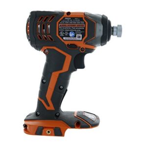 Ridgid R86034 X4 18V Lithium Ion 1750 LBS Torque 1/4 Inch Hex Shank Impact Driver (Battery Not Included, Power Tool Only)