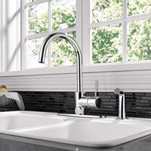 Peerless Precept Single-Handle Kitchen Sink Faucet with Side Sprayer, Chrome P199152LF