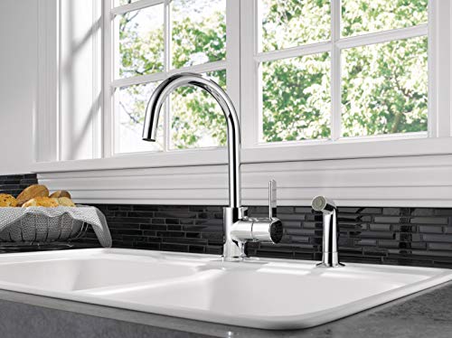 Peerless Precept Single-Handle Kitchen Sink Faucet with Side Sprayer, Chrome P199152LF