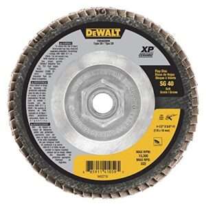 dewalt dwa8280h 40g t29 xp ceramic flap disc, 4-1/2" x 5/8"