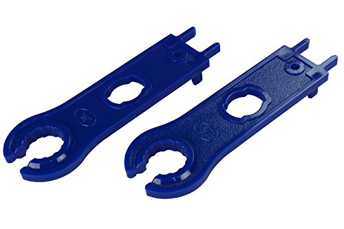 Temco 2 PV Solar Panel Connector Spanner Pair Wrench Disconnect Tool Set