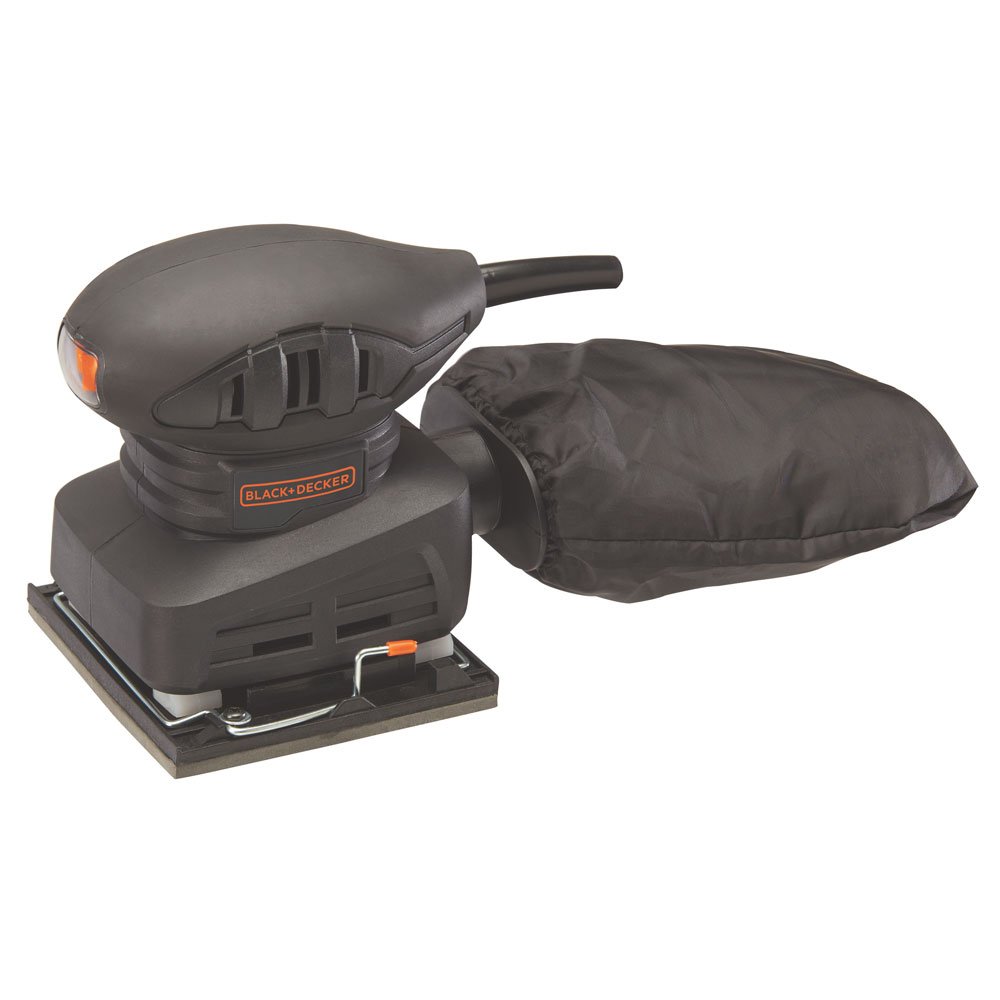 BLACK+DECKER Electric Sander, 1/4 Sheet, 1.5-Amp (BDEQS15C)