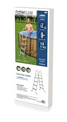 Bestway Flowclear Above Ground Swimming Pool Ladder 48" | Corrosion-Resistant Metal Frame