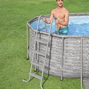 Bestway Flowclear Above Ground Swimming Pool Ladder 48" | Corrosion-Resistant Metal Frame