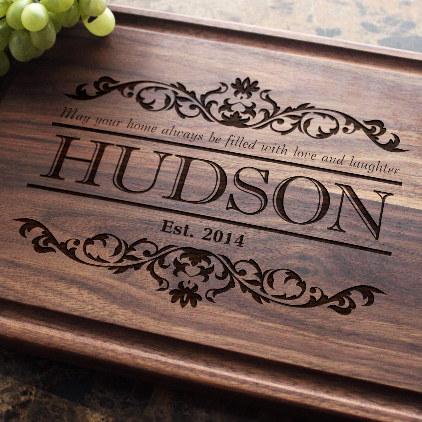 Straga Personalized Cutting Boards | Handmade Wood Engraved Charcuterie | Custom Housewarming, Home Purchase Gift for Homeowners, Real Estate Agents (Quote Design No.301)