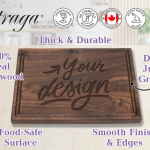 Straga Personalized Cutting Boards | Handmade Wood Engraved Charcuterie | Custom Housewarming, Home Purchase Gift for Homeowners, Real Estate Agents (Quote Design No.301)