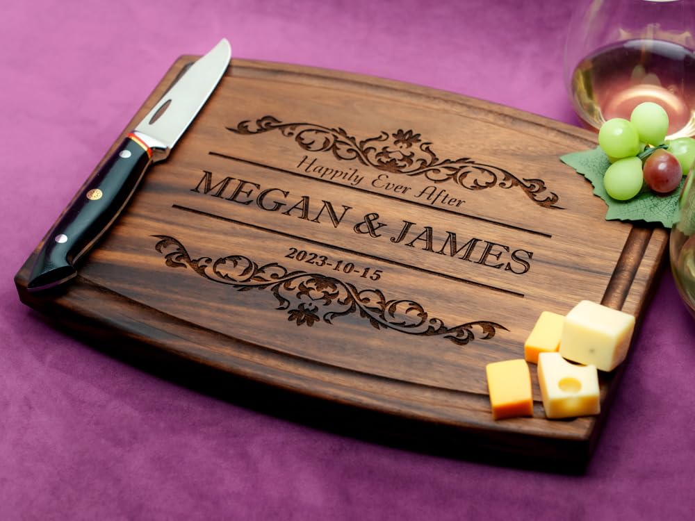 Straga Personalized Cutting Boards | Handmade Wood Engraved Charcuterie | Custom Housewarming, Home Purchase Gift for Homeowners, Real Estate Agents (Quote Design No.301)