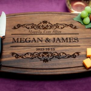 Straga Personalized Cutting Boards | Handmade Wood Engraved Charcuterie | Custom Housewarming, Home Purchase Gift for Homeowners, Real Estate Agents (Quote Design No.301)