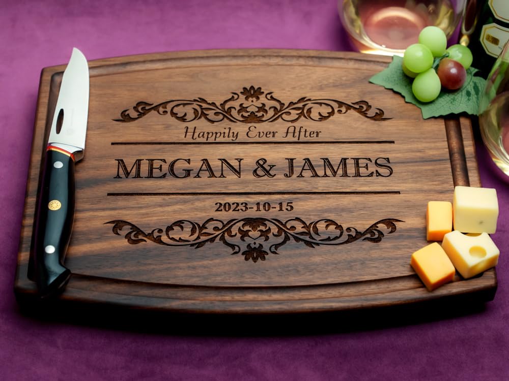 Straga Personalized Cutting Boards | Handmade Wood Engraved Charcuterie | Custom Housewarming, Home Purchase Gift for Homeowners, Real Estate Agents (Quote Design No.301)