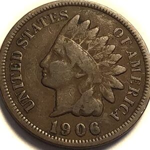 1906 P Indian Head Cent Penny Seller Very Good