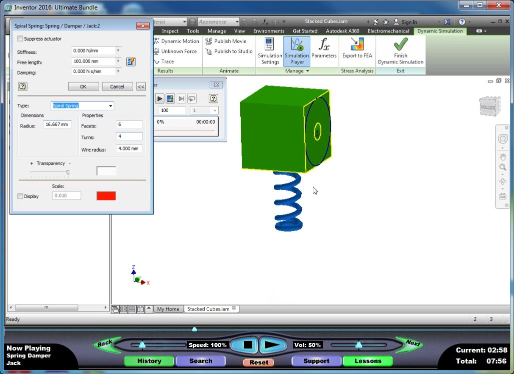 Autodesk Inventor 2016: Dynamic Simulation Made Simple – Video Training Course