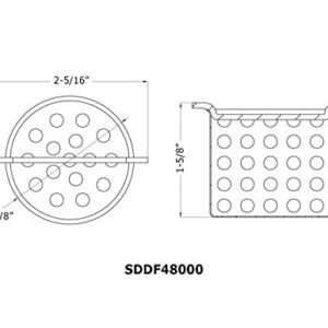 Dawn SDDF48000 Shower Drain Filter