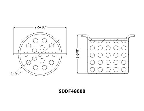 Dawn SDDF48000 Shower Drain Filter