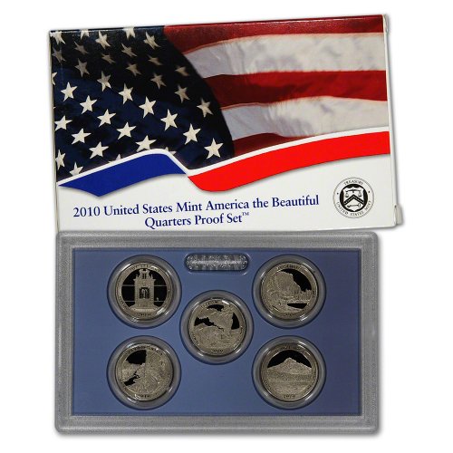 2010 S US Mint Quarters Proof Set OGP