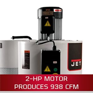 JET JCDC-2 Cyclone Dust Collector, 2-Micron Filter, 938 CFM, 2 HP, 1Ph 230V (717520)