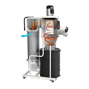 JET JCDC-3 Cyclone Dust Collector, 2-Micron Filter, 1240 CFM, 3HP, 1Ph 230 (717530K)