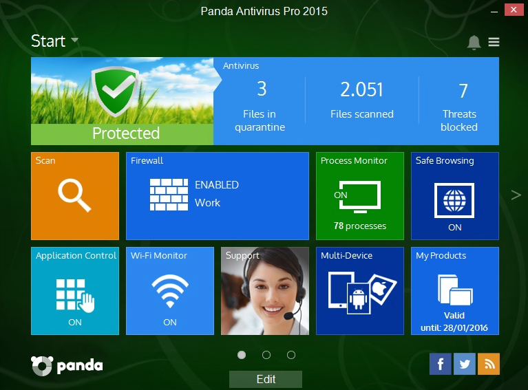 Panda Antivirus Pro 2016 [3 Devices, 2 Years]