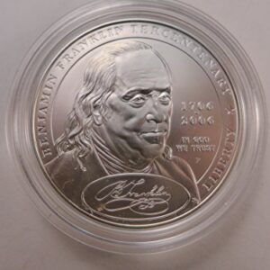 2006 Benjamin Franklin Commemorative Founding Father Uncirculated Silver Dollar $1 Uncirculated US Mint