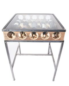 wine rack bar height table