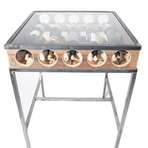 wine rack bar height table