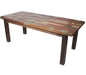 reclaimed wood dining table