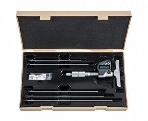 mitutoyo 329-350-30 dmc4-6"mx depth micrometer, interchangeable rod, 0"-6", 0.00005"/0.001 mm