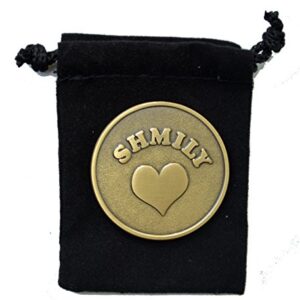 Brass SHMILY Coin with Black Velvet Bag by SHMILY Coin?