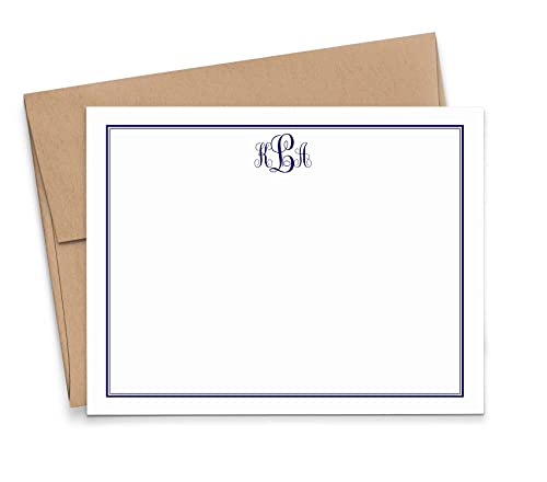 Monogrammed Stationary cards, Monogram Stationery Set, Monogrammed Note Cards, Monogrammed Gifts for Women, Your Choice of Colors and Quantity