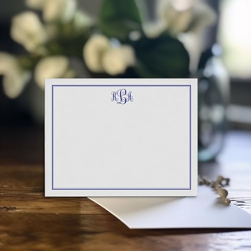 Monogrammed Stationary cards, Monogram Stationery Set, Monogrammed Note Cards, Monogrammed Gifts for Women, Your Choice of Colors and Quantity