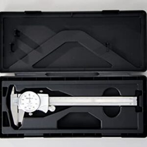 Mitutoyo 505-738 D6 inch TXWW Dial Caliper, ID, OD Carbide, 0.1 inch /Rev, 0 inch -6 inch .001 inch 6 to 7.9 Inches