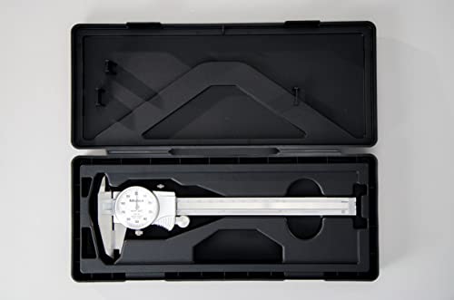 Mitutoyo 505-738 D6 inch TXWW Dial Caliper, ID, OD Carbide, 0.1 inch /Rev, 0 inch -6 inch .001 inch 6 to 7.9 Inches