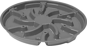 tough pans 87093 dry lift water heater pan with pvc adapter, 25" diameter black