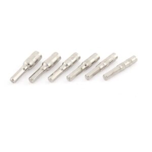 uxcell A15052300ux0043 6 in 1 H4 Shank 2.5mm 3mm 3.5mm 4mm 4.5mm 5mm 6 Points Hex Socket