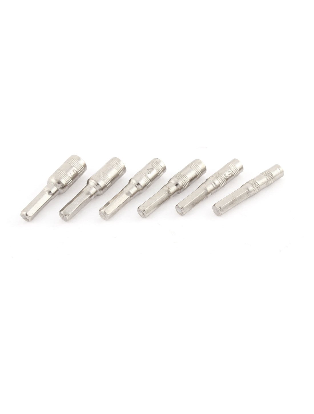 uxcell A15052300ux0043 6 in 1 H4 Shank 2.5mm 3mm 3.5mm 4mm 4.5mm 5mm 6 Points Hex Socket