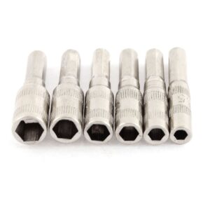 uxcell A15052300ux0043 6 in 1 H4 Shank 2.5mm 3mm 3.5mm 4mm 4.5mm 5mm 6 Points Hex Socket