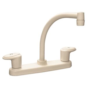 valterra phoenix faucets pf221101 catalina two-handle 8" kitchen faucet with hi-arc spout - biscuit