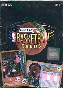 1992/93 fleer series 1 nba basketball hobby box