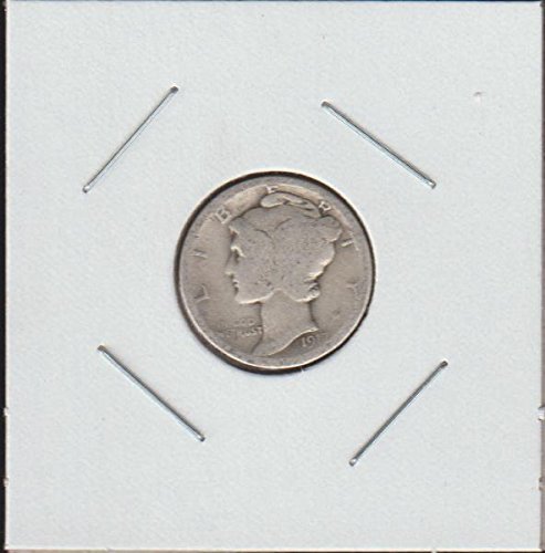 1917 Winged Liberty Head or"Mercury" (1916-1945) Dime Good