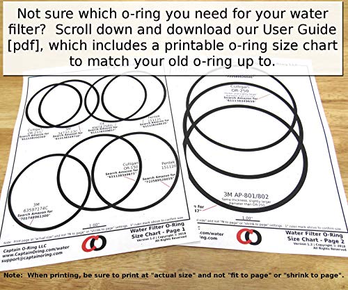 Captain O-Ring - Replacement 151120 O-Ring compatible with Pentek Water Filter Housing (3 Pack) [also called 152030, W34-OR, WFAO150, etc)