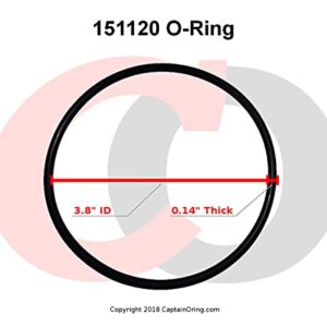 Captain O-Ring - Replacement 151120 O-Ring compatible with Pentek Water Filter Housing (3 Pack) [also called 152030, W34-OR, WFAO150, etc)