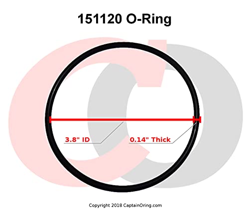 Captain O-Ring - Replacement 151120 O-Ring compatible with Pentek Water Filter Housing (3 Pack) [also called 152030, W34-OR, WFAO150, etc)