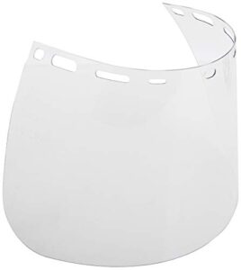 replacement face shield, 8"x 15.5"x .040, clear polycarb, model 15151