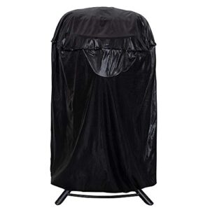 icover vertical round smoker cover outdoor bbq barbecue cover, dome smoker cover, water smoker cover, bullet smokers cover, vertical fire pit cover for char-broil weber george foreman brinkmann